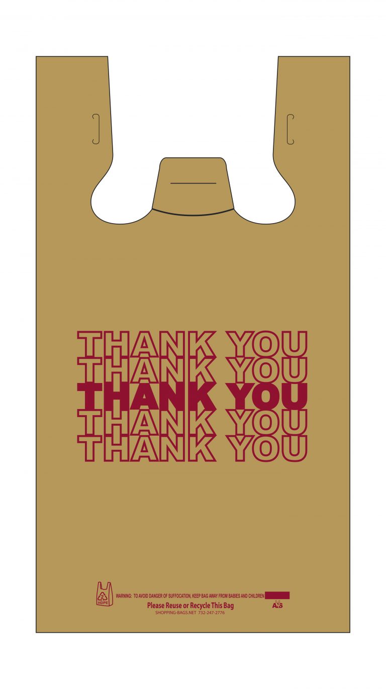 Custom Thank You Bags, Plastic Thank You Shopping Bags, Take Out Bags ...