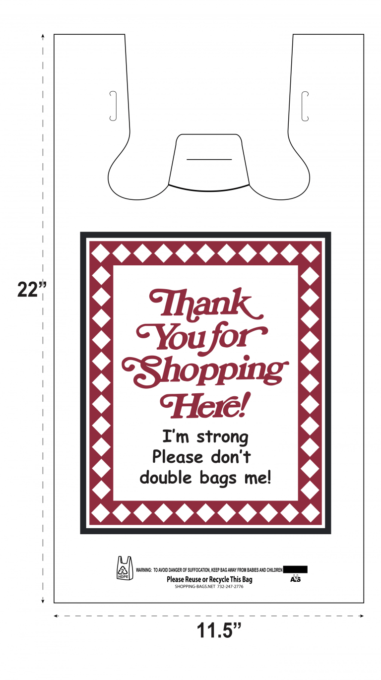 Thank You Bio We Care Plastic Shopping Bags – ANS Plastics Corp.